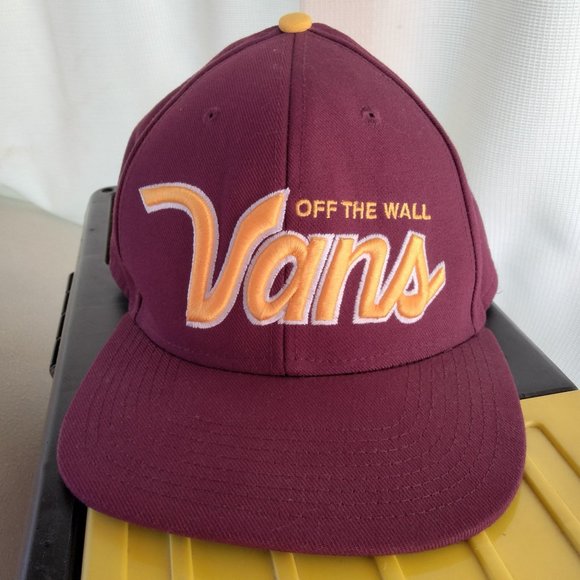 Vans | Accessories | Vans Off The Wall Red Adjustable Ball Cap Baseball ...